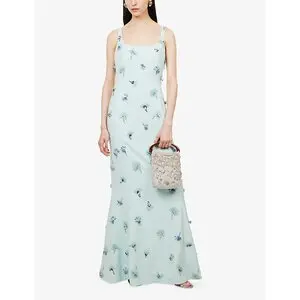 Simkhai Briella Embellished Woven Gown