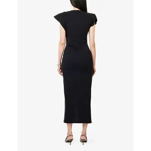 Isabel Marant Étoile Draped Jersey Midi Dress - Black