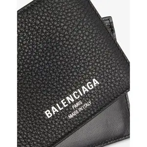 Balenciaga Credit Square Folded Leather Wallet