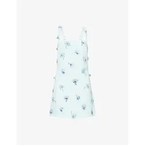 Simkhai Ella Embellished Woven Mini Dress