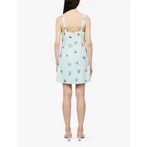 Simkhai Ella Embellished Woven Mini Dress