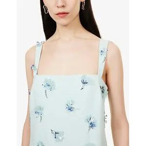Simkhai Ella Embellished Woven Mini Dress