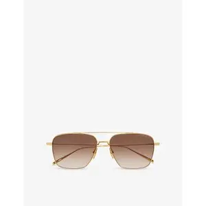 Dita Square Frame Metal Sunglasses