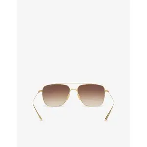 Dita Square Frame Metal Sunglasses
