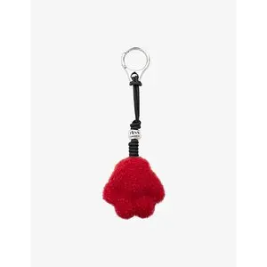 Loewe Paw Beaded And Leather Bag Charm