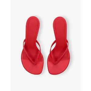Amina Muaddi Juliette Thong Sandals - Red