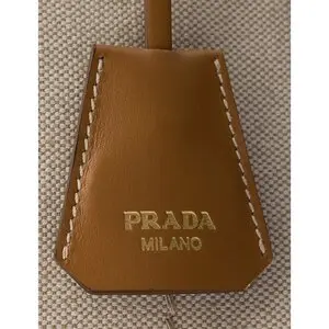 Prada Small Cotton Canvas Jardinière Bag - Neutral