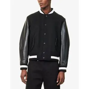 Givenchy Wool And Leather Bomber Jacket
