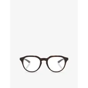 Gucci Round Frame Acetate Eyeglasses - Brown