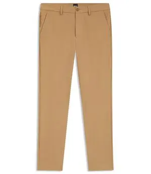 BOSS Slim-fit Stretch Cotton Twill Pants