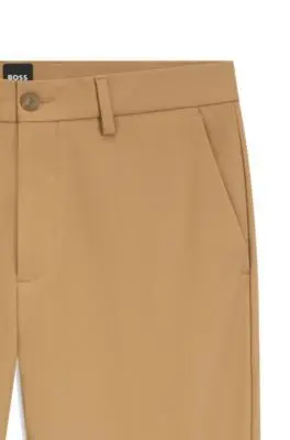 BOSS Slim-fit Stretch Cotton Twill Pants