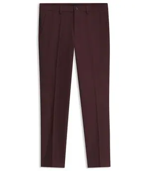 BOSS Slim-fit Stretch Cotton Twill Pants - Brown