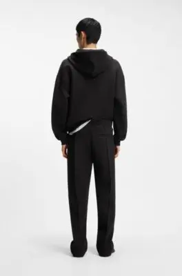 Hugo Relaxed-fit Sweatpants In A Structured Cotton Blend