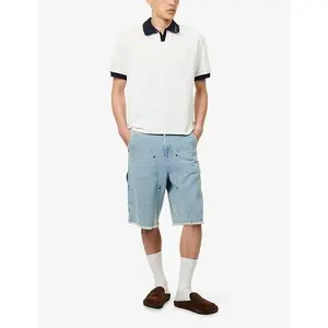 HONOR THE GIFT Colour-block Knitted Polo Top