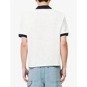HONOR THE GIFT Colour-block Knitted Polo Top