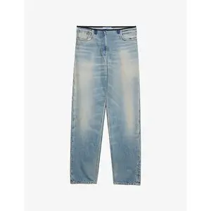 Prada Straight-leg Washed Denim Jeans - Blue