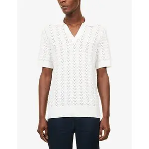 CHE Ripple Wave Knitted Polo Top