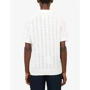 CHE Ripple Wave Knitted Polo Top