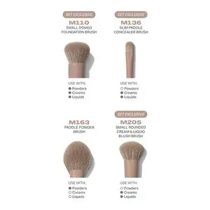 MORPHE Iced Mocha 4-piece Face Brush Set