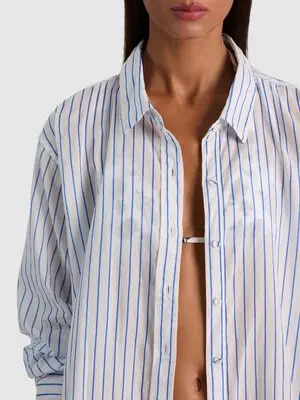 Alice + Olivia X Coniglio Palm Beach Printed Button-down Shirt - Stripe