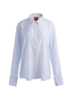 Alice + Olivia X Coniglio Palm Beach Printed Button-down Shirt - Stripe