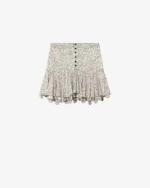 MARANT ETOILE Daneen Skirt - Ecru/black