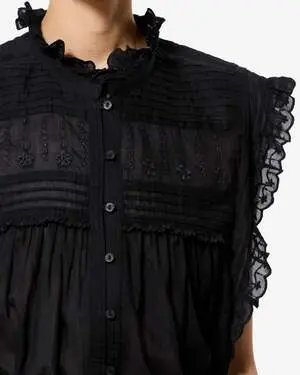 ETOILE Dersia Sleeveless Blouse - Black
