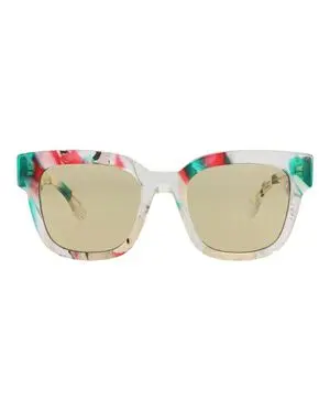 Gucci Squareframe Recycled Acetate Sunglasses Brown - Multicolor