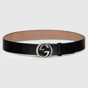 Gucci Wide Belt With Interlocking G Buckle