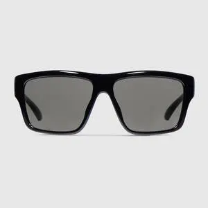 Gucci Geometric-frame Sunglasses - Black