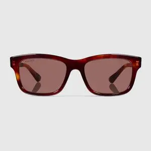 Gucci Rectangular-frame Sunglasses - Brown