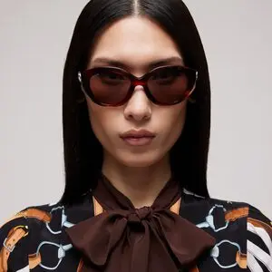 Gucci Geometric-frame Sunglasses