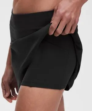 Lululemon Groove Foldover Mid-rise Mini Skirt - Black
