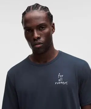 Lululemon Mile Maker Mesh Short-sleeve Shirt - True Navy