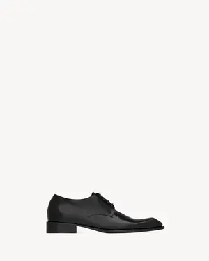 Saint Laurent Judd Derbies In Glazed Leather