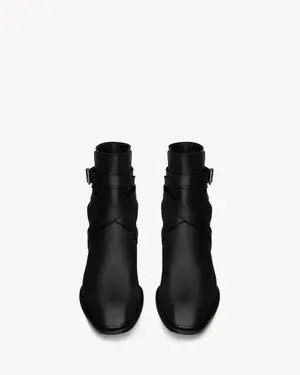 Saint Laurent Aurelien Jodhpur Boots In Smooth Leather