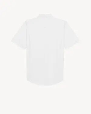 Saint Laurent Cassandre Shirt In Cotton Poplin