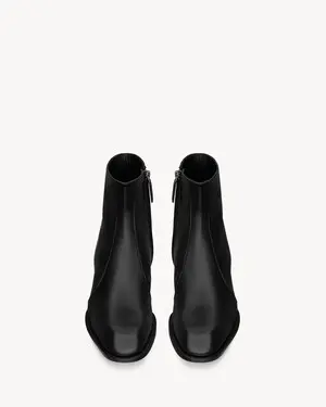 Saint Laurent Aurelien Boots In Smooth Leather