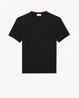 Saint Laurent Cassandre Ribbed T-shirt - Noir