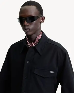 Saint Laurent Overshirt In Cotton