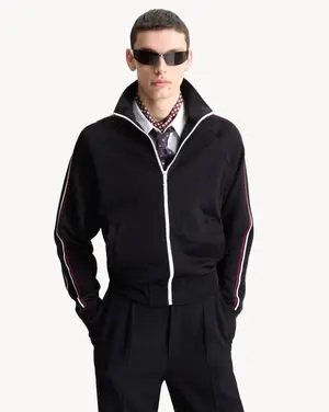 Saint Laurent Cassandre Track Jacket In Jersey