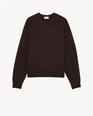 Saint Laurent Rib-knit Cashmere Sweater - Ebene