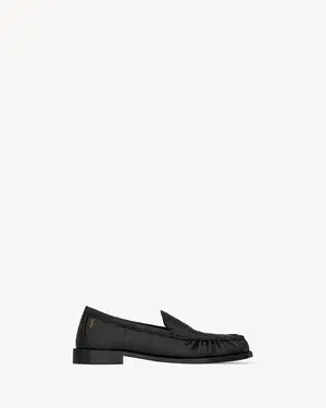 Saint Laurent Theobald Loafers In Eel - Black