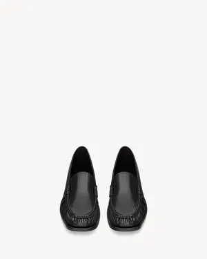 Saint Laurent Theobald Loafers In Glazed Leather