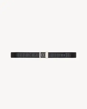 Saint Laurent La 66 Eel Belt - Black