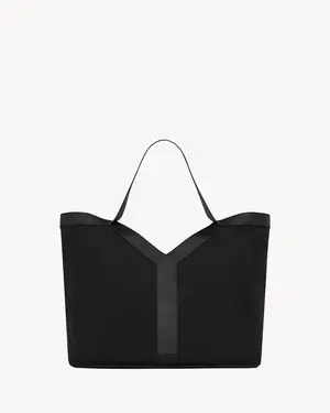 Saint Laurent Large Y Tote In Nylon