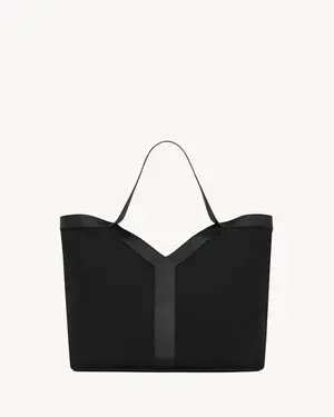 Saint Laurent Large Y Tote In Nylon