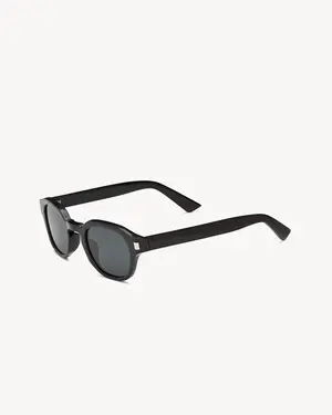 Saint Laurent Round Frame Sunglasses - Black