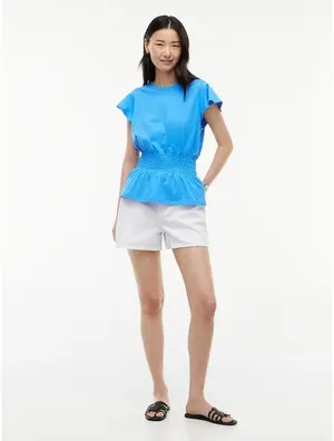 Tommy Hilfiger Flutter-sleeve Shirred T-shirt