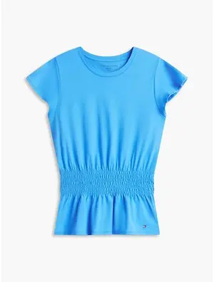 Tommy Hilfiger Flutter-sleeve Shirred T-shirt
